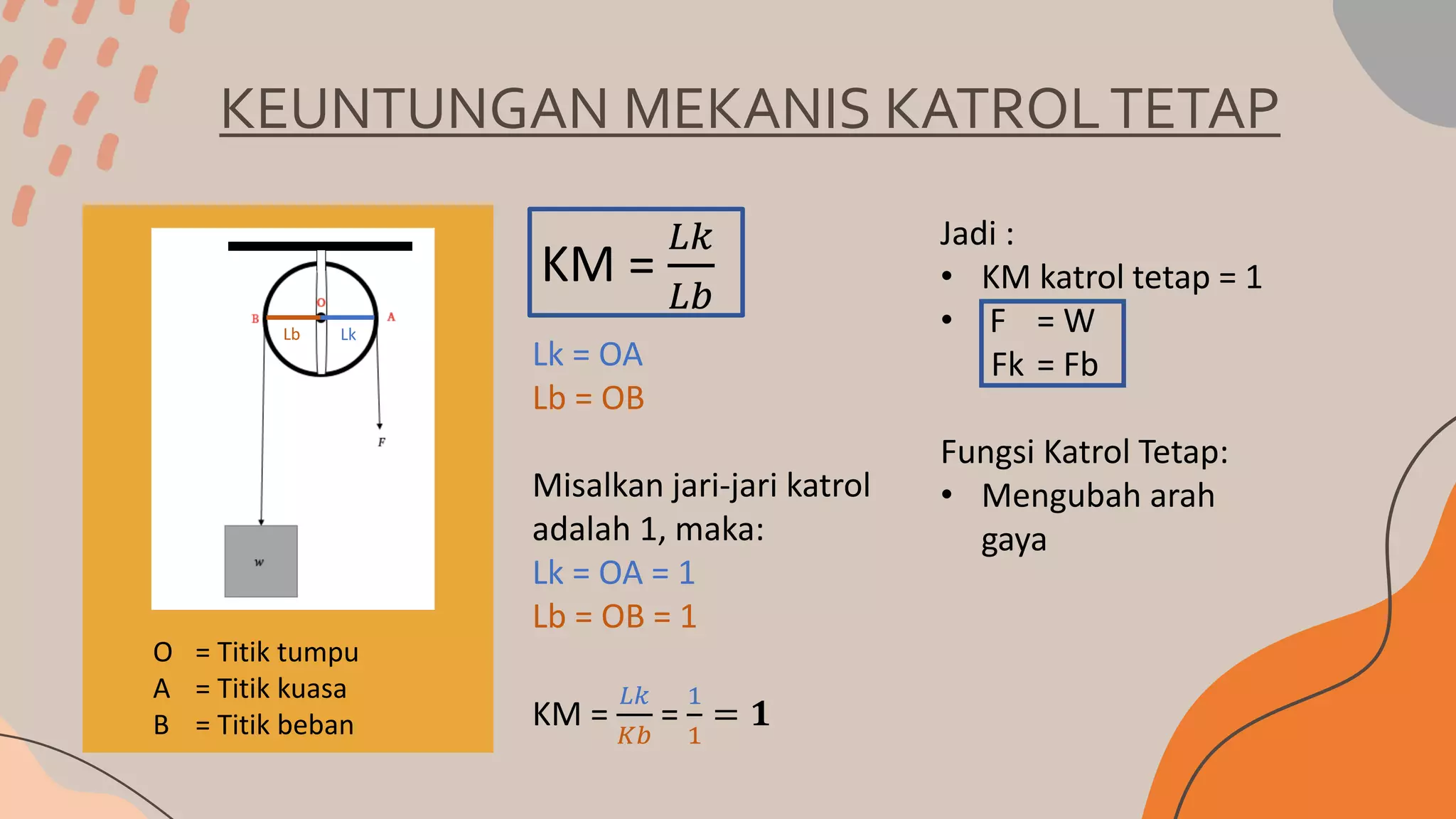 Pertemuan 1 Pesawat Sederhana (Katrol dan Roda Berporos) | PPTX