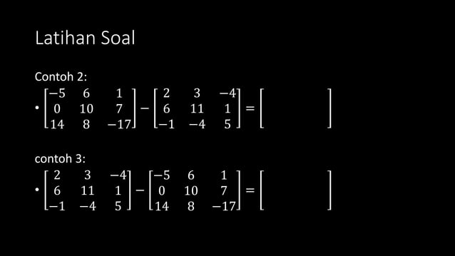 Transpose matriks dan jenis jenis matriks aljabar linear dan matriks ...