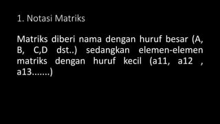 Transpose matriks dan jenis jenis matriks aljabar linear dan matriks ...