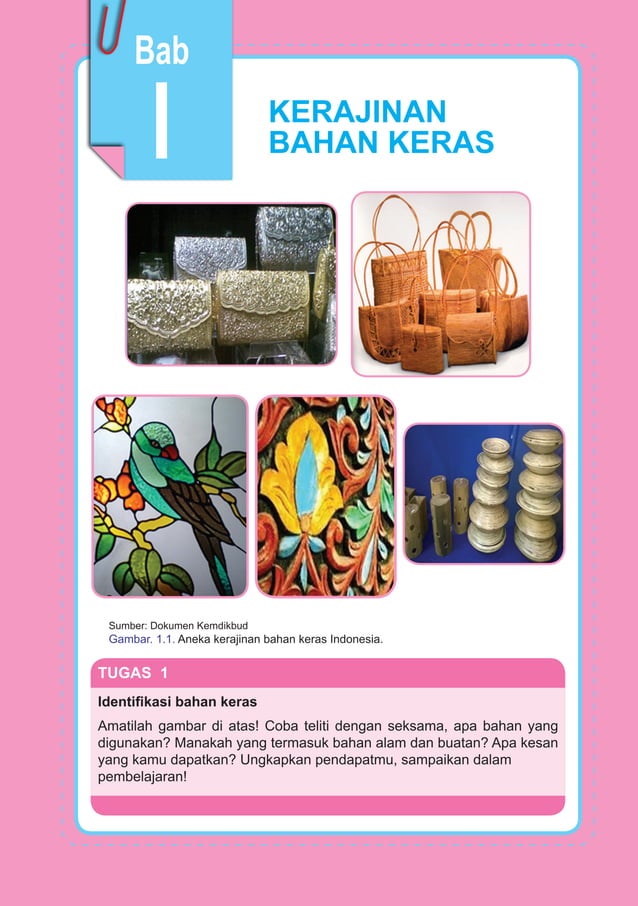 Pertemuan 1 (prinsip kerajinan bahan keras) | PDF