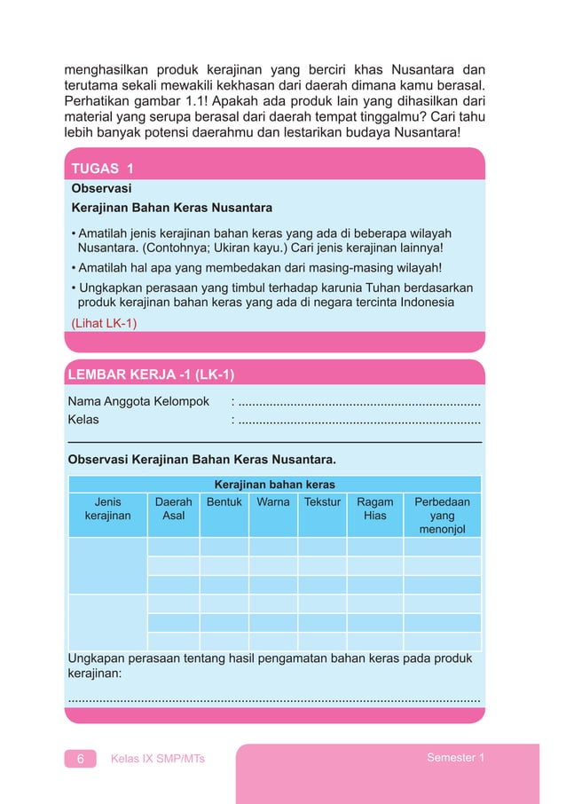 Pertemuan 1 (prinsip kerajinan bahan keras) | PDF