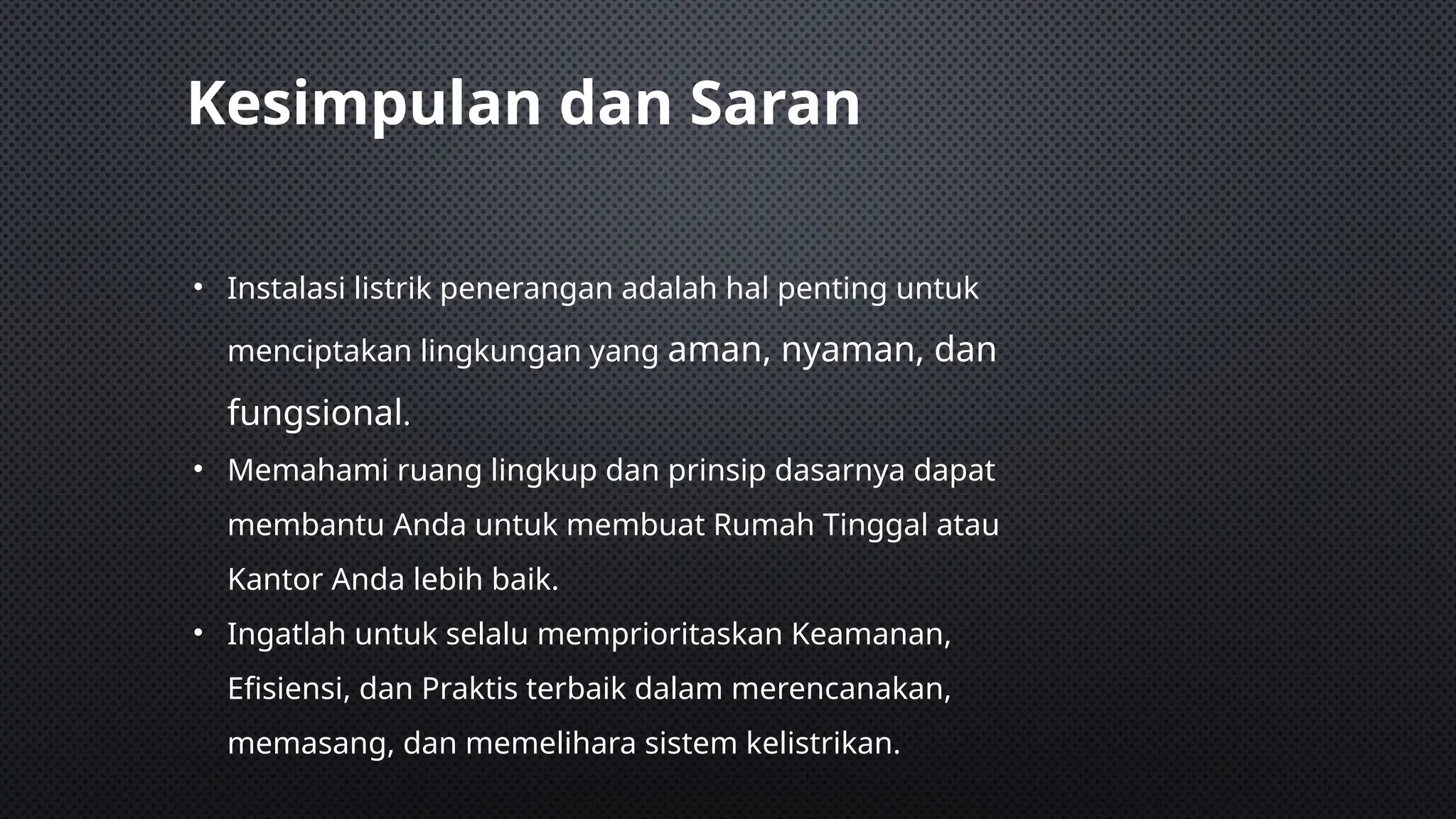 PERTEMUAN 1 RUANG LINGKUP DAN PRINSIP DASAR INSTALASI LISTRIK ...