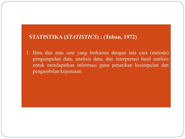 Pertemuan 1 statistika ppt | PPTX