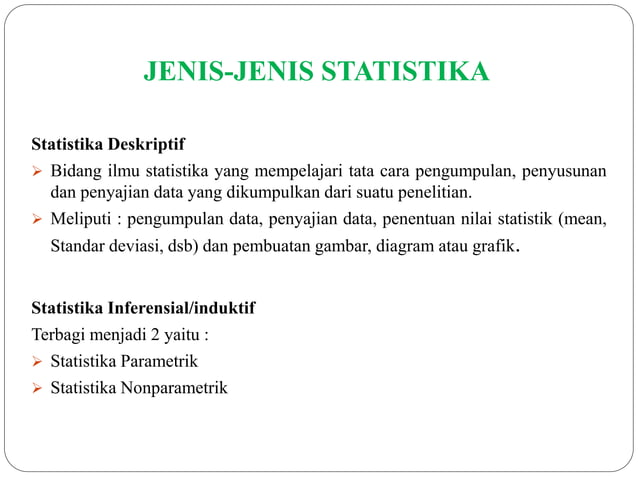 Pertemuan 1 statistika ppt | PPTX