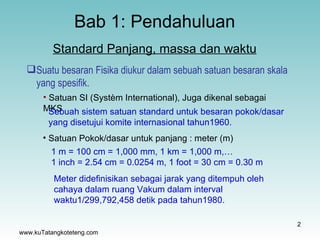Fisika Dasar I Pertemuan 1 | PPS