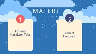 Formating Dasar microsoft word mata pelajaran TIK | PPT