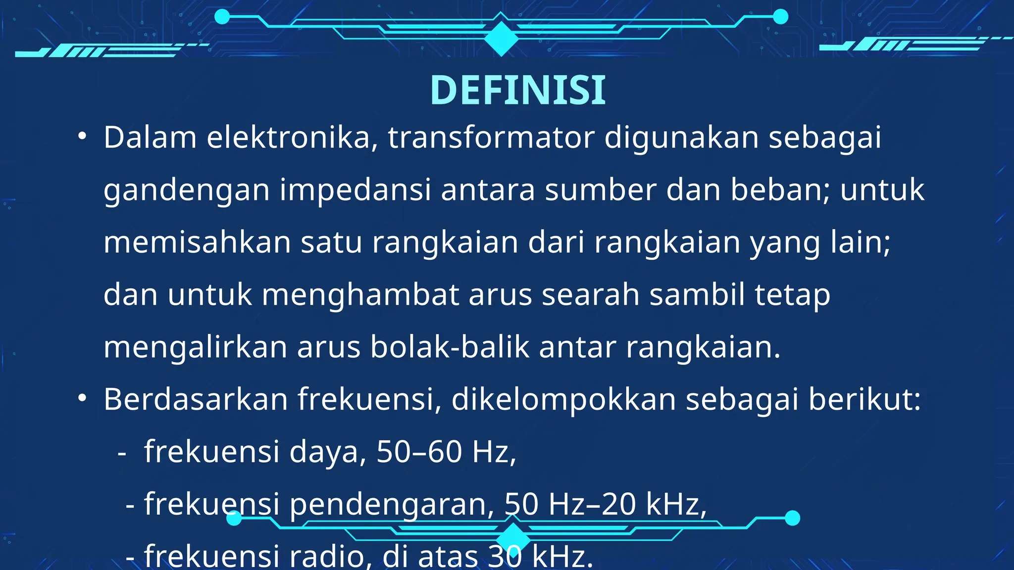 Transformator: Pengertian, Prinsip Kerja, dan Jenis-jenisnya. | PPTX