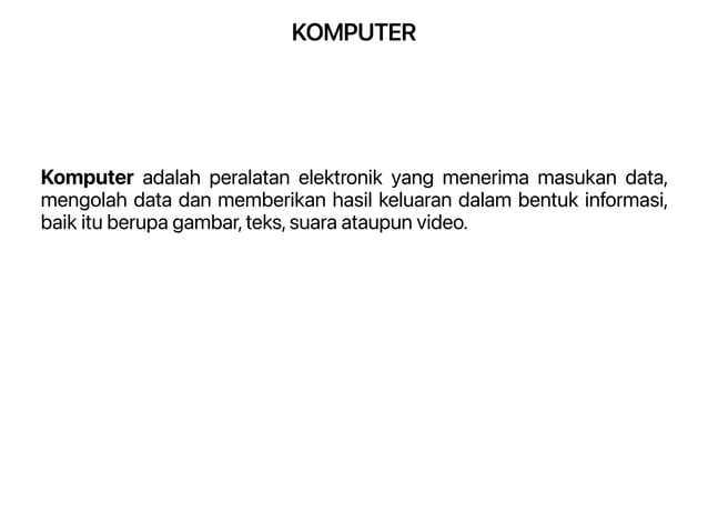 Belajar Pengenalan Pemrograman (Dasar Pemrograman / Pengantar Pemrograman) | PPT