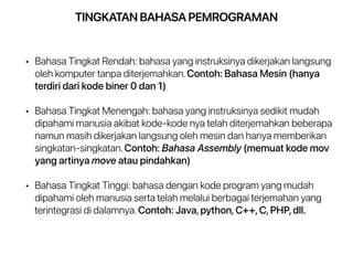 Belajar Pengenalan Pemrograman (Dasar Pemrograman / Pengantar ...