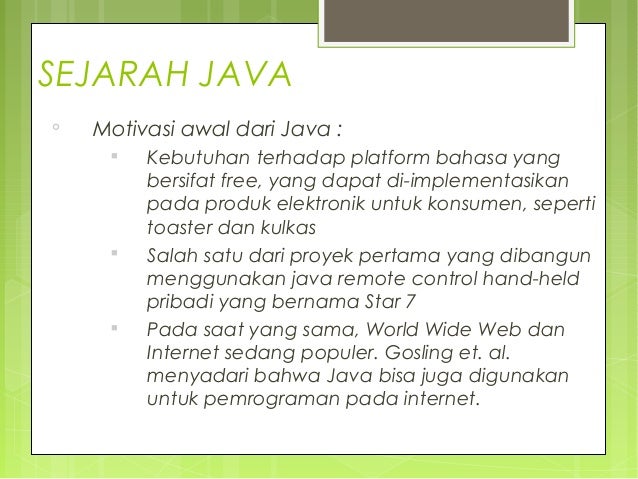 Sejarah Java