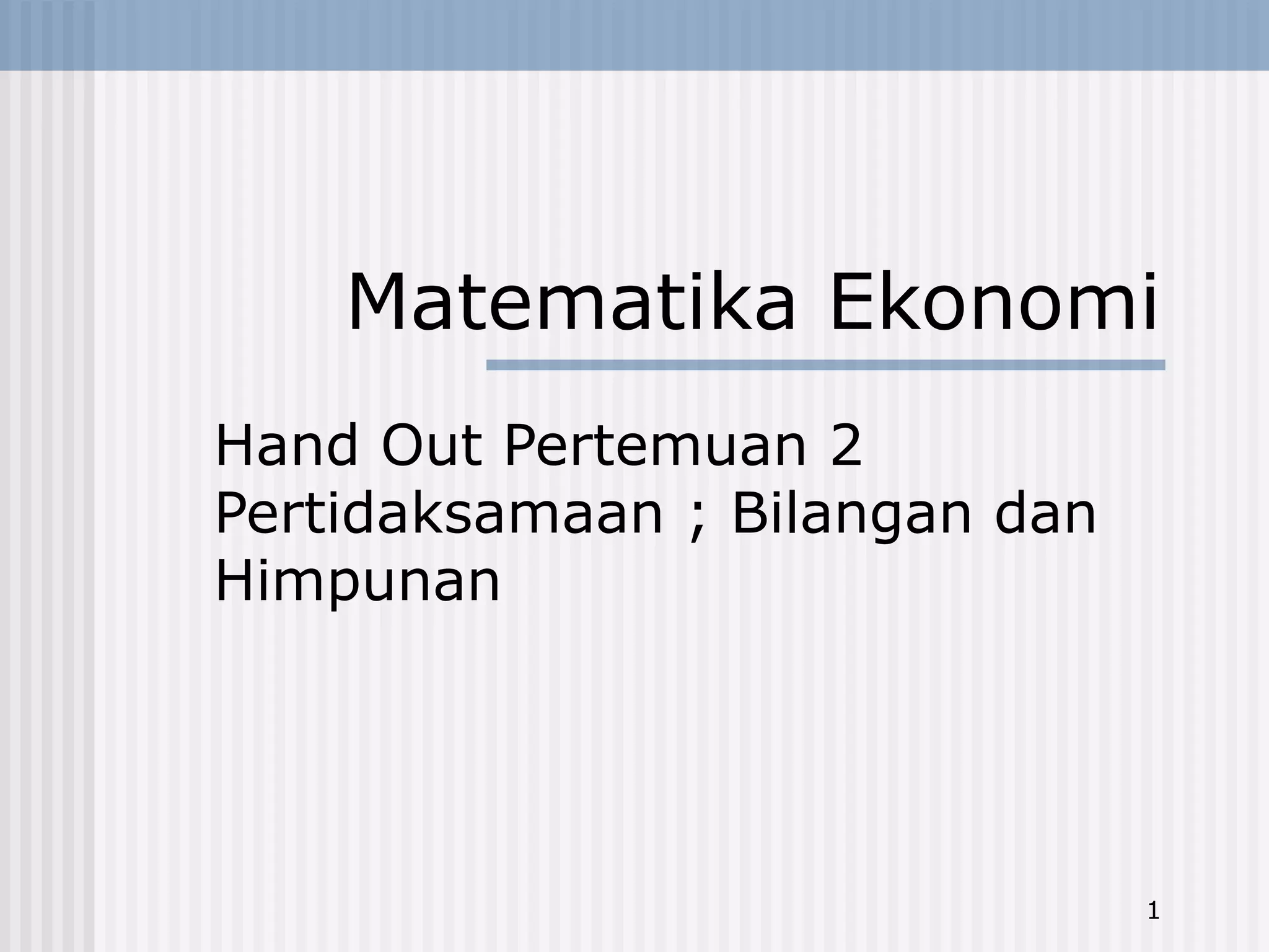 Pertemuan 2 | PPT