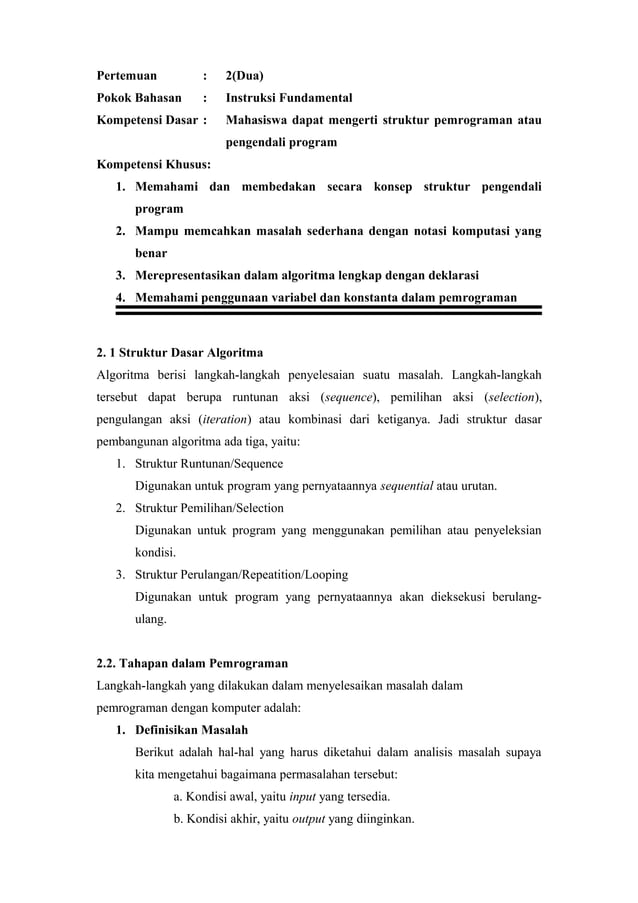 Intruksi Fundamental | DOC