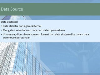 Fitur dan Komponen Data Warehouse | PDF
