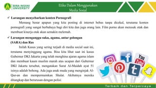 Pertemuan2 Etika Sosial Media | PPTX