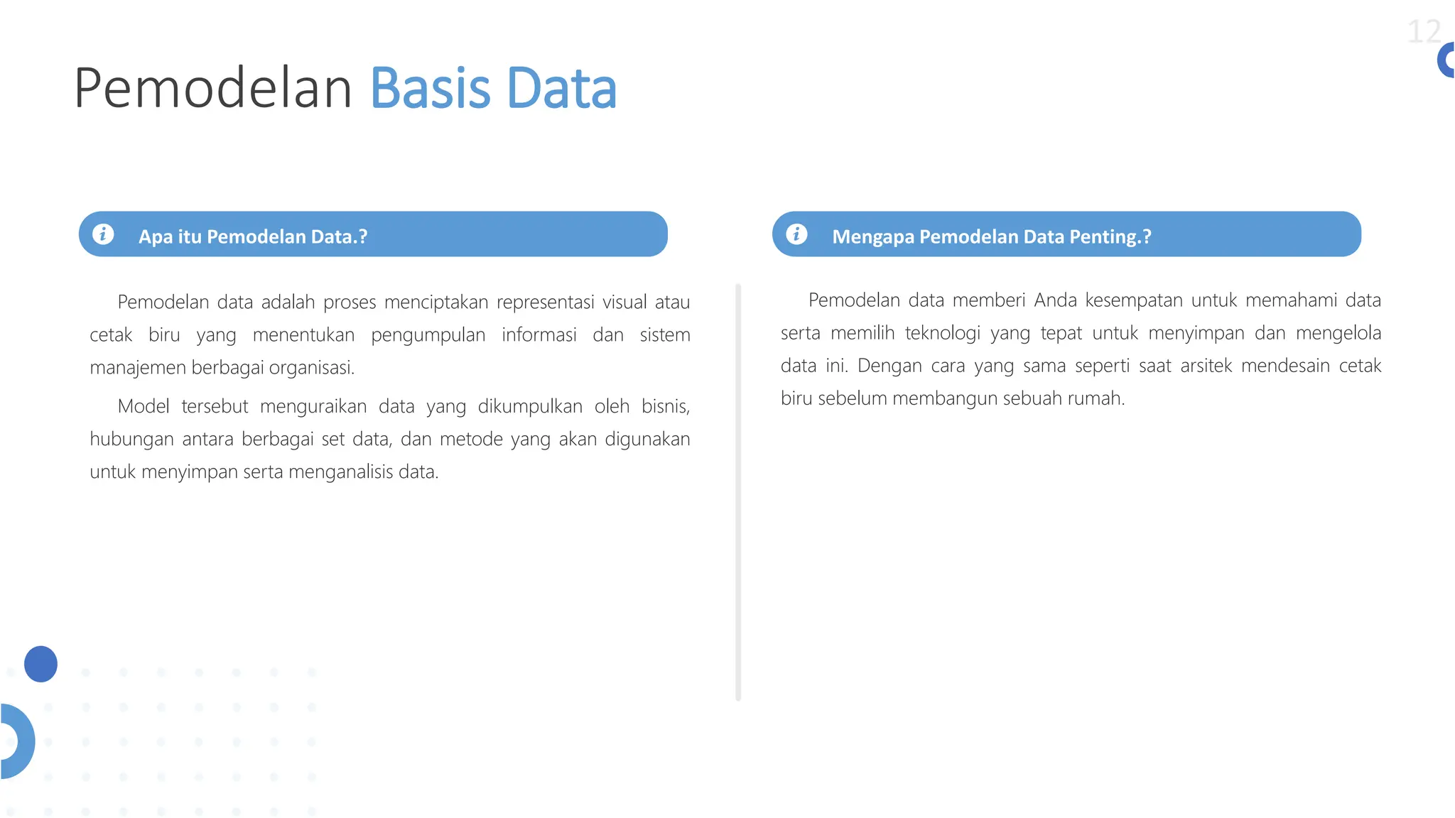 Pemodelan Data, Entity Relationship Diagram (ERD) | PPTX
