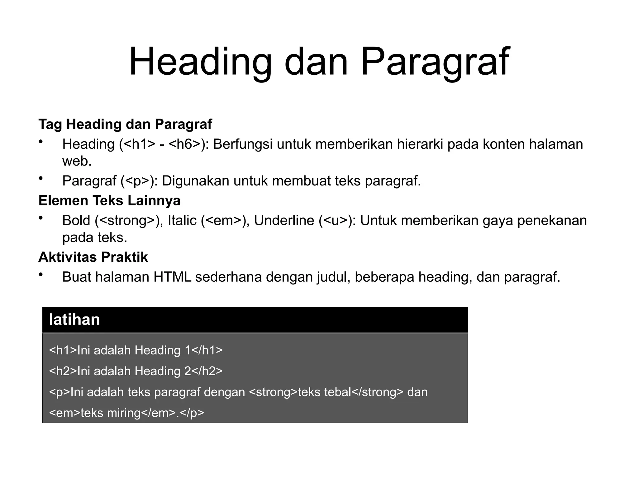 Materi Dasar-Dasar HTML (struktur, elemen, tabel, formulir).pptx