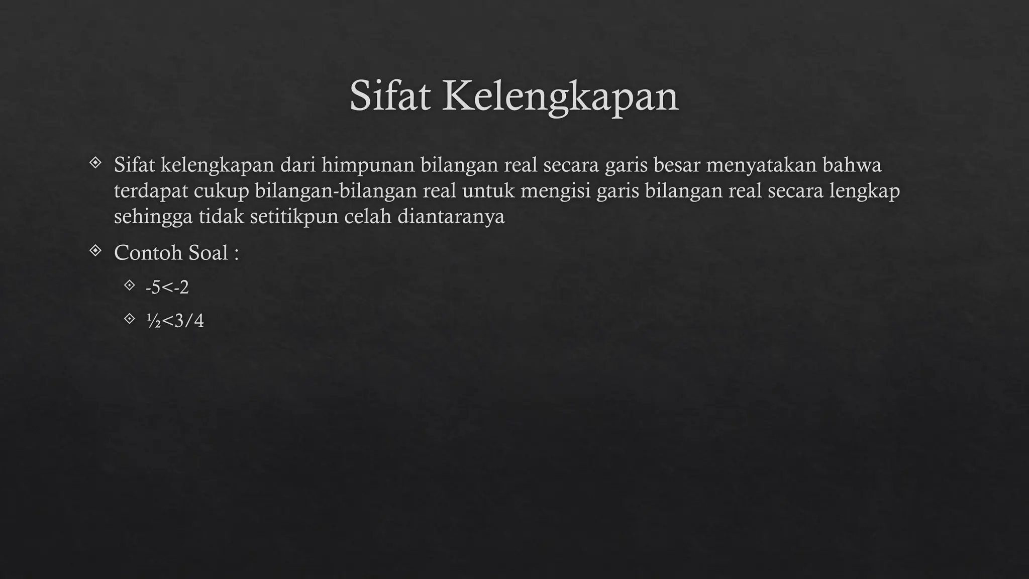 PERTEMUAN 2 KALKULUS-SISTEM BILANGAN REAL | PPTX