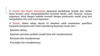 Materi Pengantar Sistem Pendukung Keputusan | PPTX
