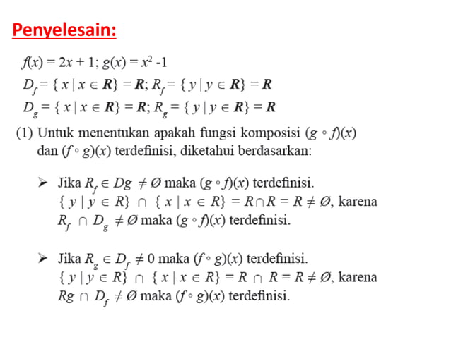 Komposisi Fungsi - Konsep Komposisi Fungsi | PPTX