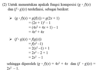 Komposisi Fungsi - Konsep Komposisi Fungsi | PPTX