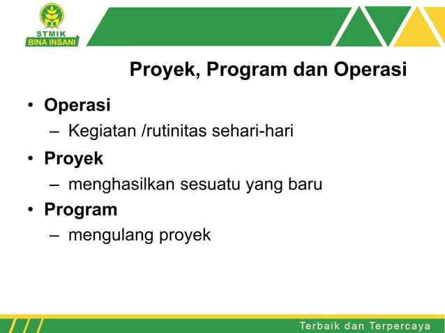 Pertemuan 2 manajemen proyek si | PDF