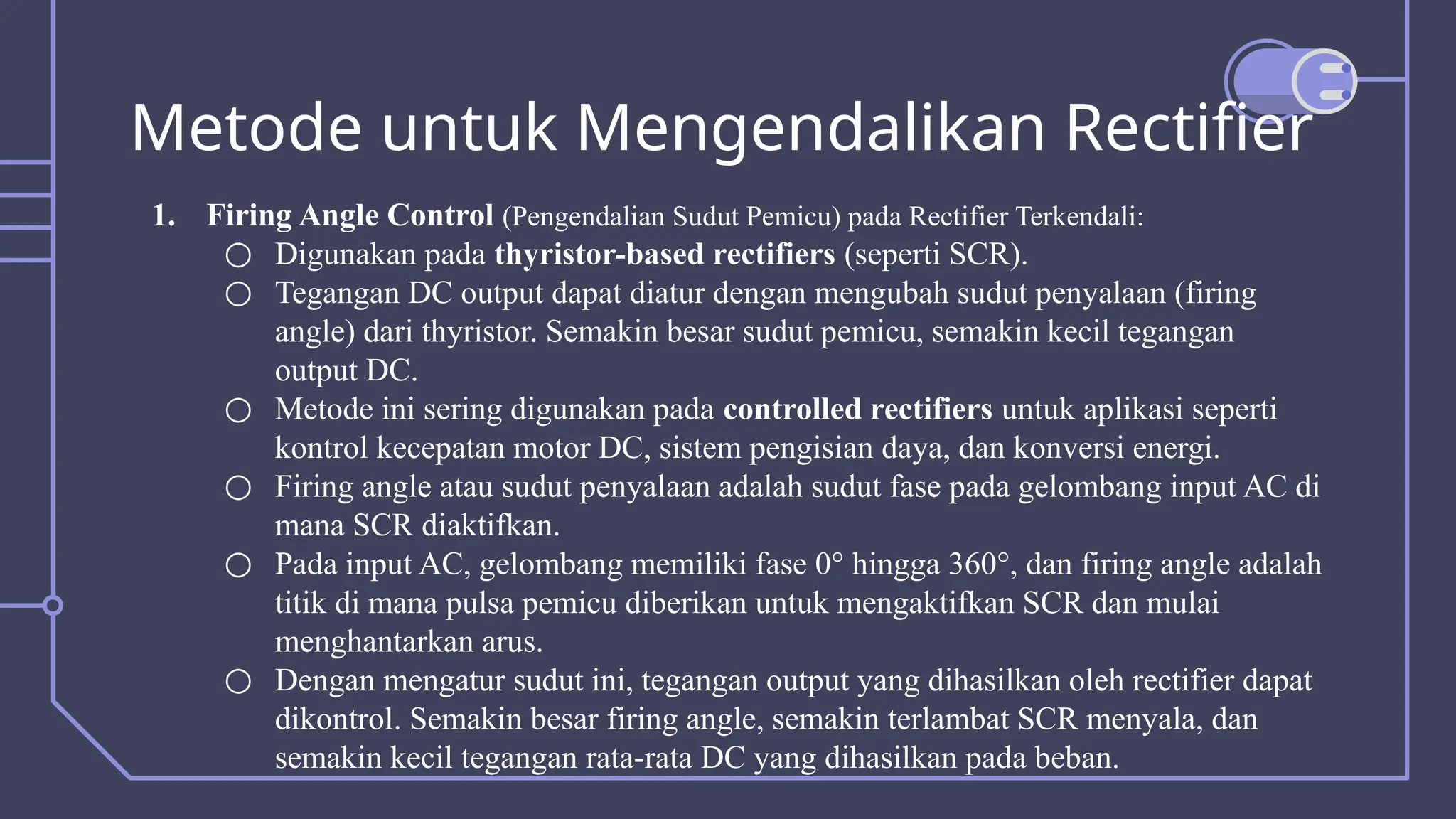 Perancangan Penyearah Terkendali dengan Simulink | PPTX