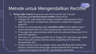 Perancangan Penyearah Terkendali dengan Simulink | PPTX