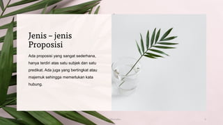 Pertemuan2 - Proposisi Logika Informatika | PDF