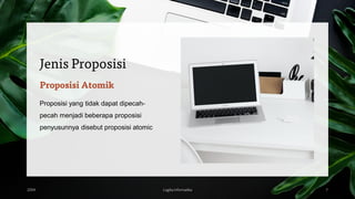 Pertemuan2 - Proposisi Logika Informatika | PDF