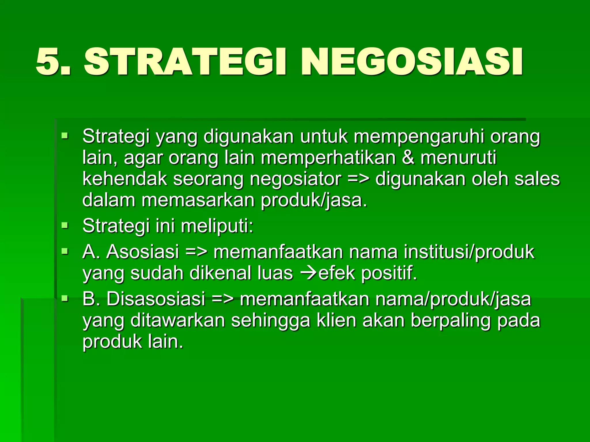 TEKNIK NEGOISASI - MATERI : Teknik Negosiasi Bisnis | PPTX