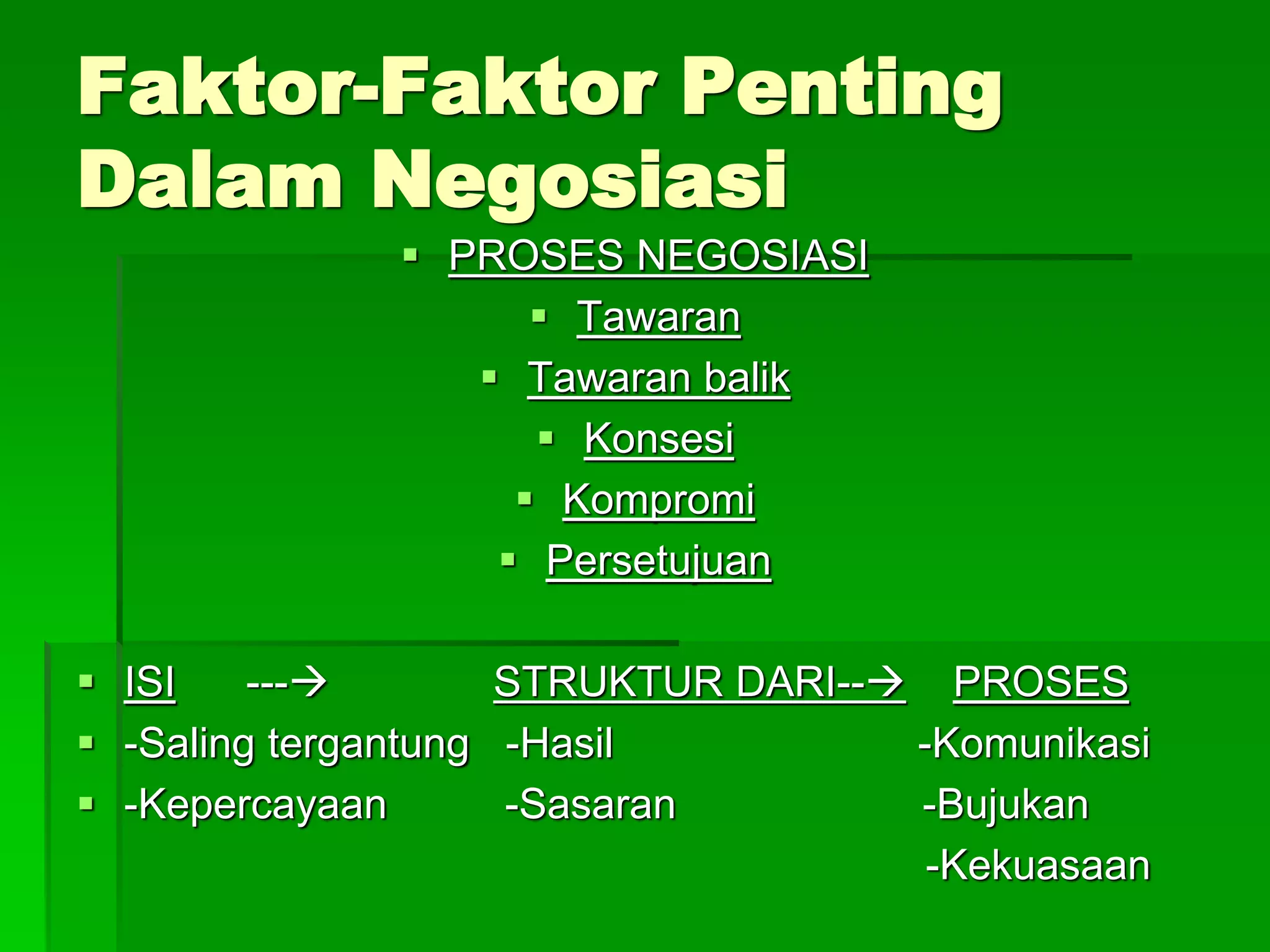 TEKNIK NEGOISASI - MATERI : Teknik Negosiasi Bisnis | PPTX