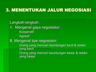 TEKNIK NEGOISASI - MATERI : Teknik Negosiasi Bisnis | PPTX