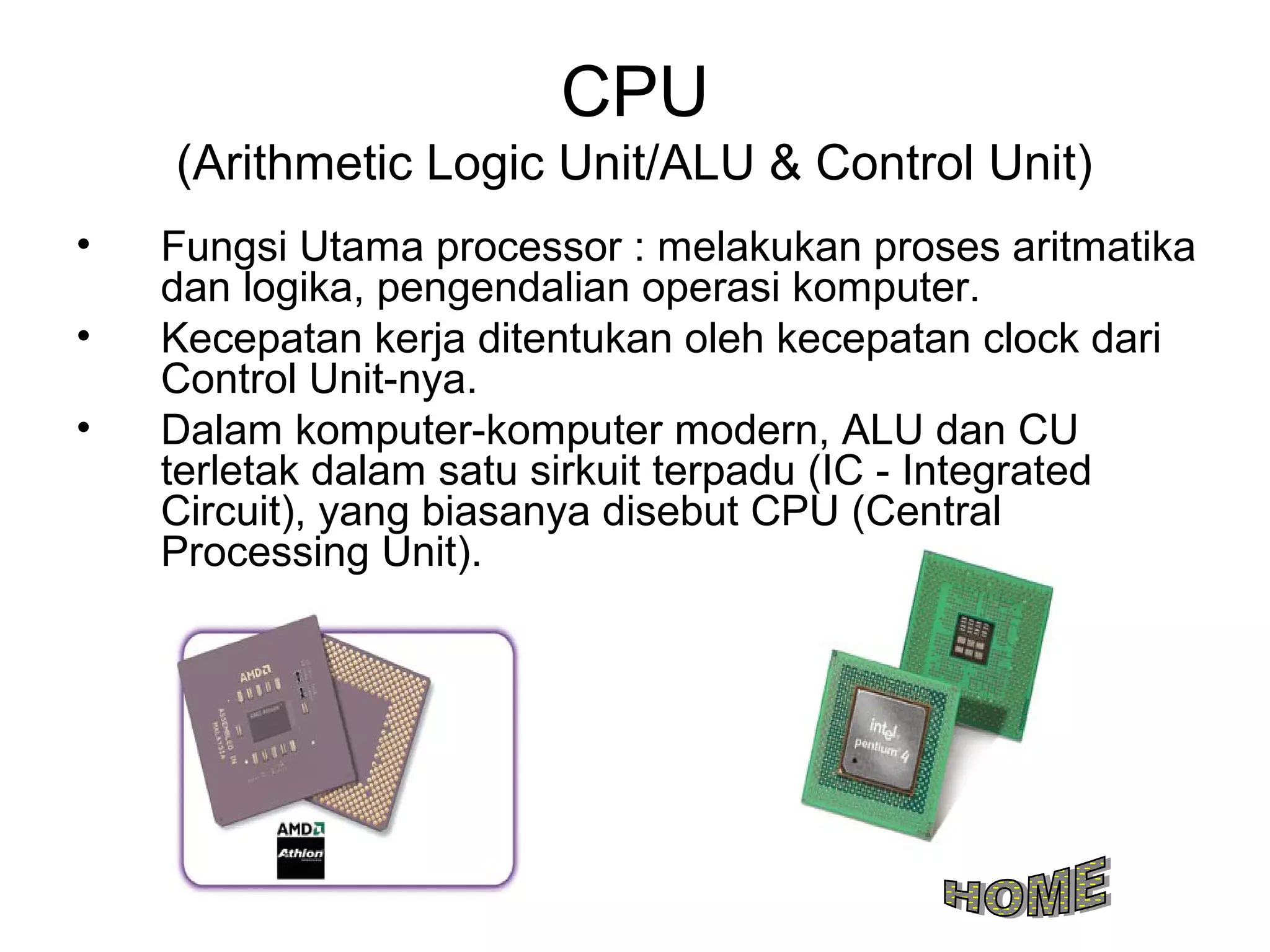 Pertemuan 2 3 (bab ii sistem komputer) | PPT
