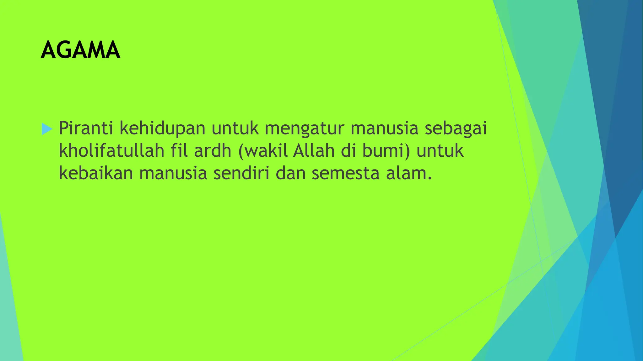 Konsep Agama dan Manusia dalam menjalani kehidupan | PPTX
