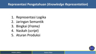 Pertemuan 2 dan 3 - Representasi Pengetahuan - Copy.pptx
