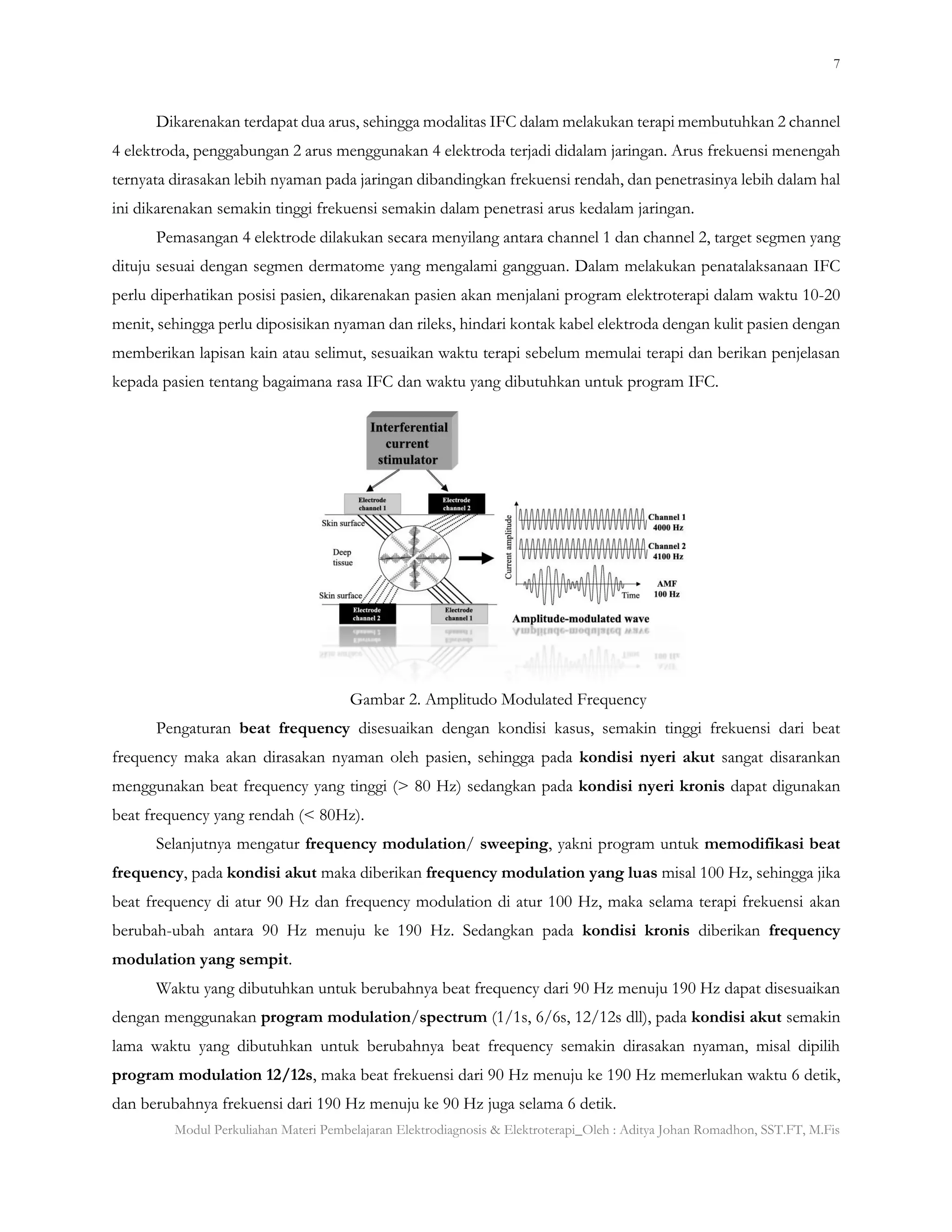Modul : Interferential Current | PDF