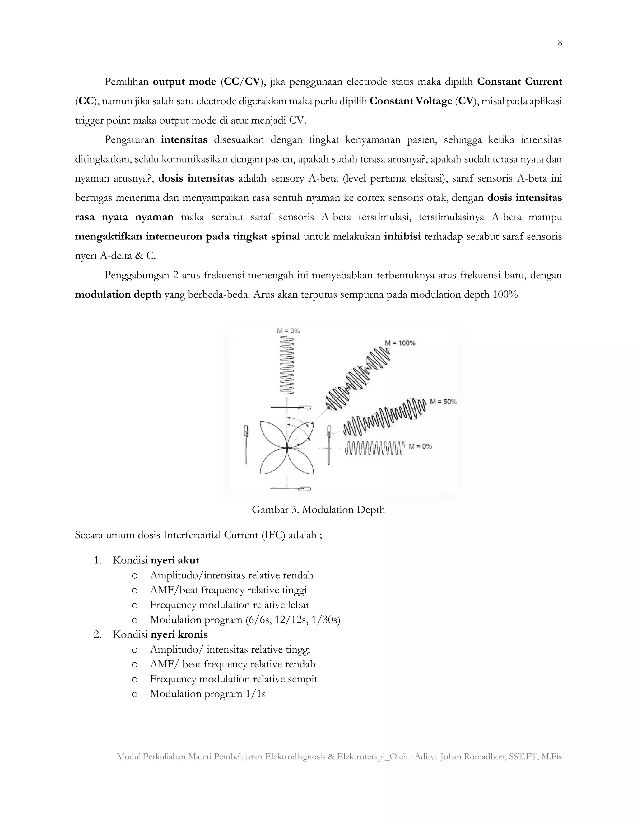 Modul : Interferential Current | PDF