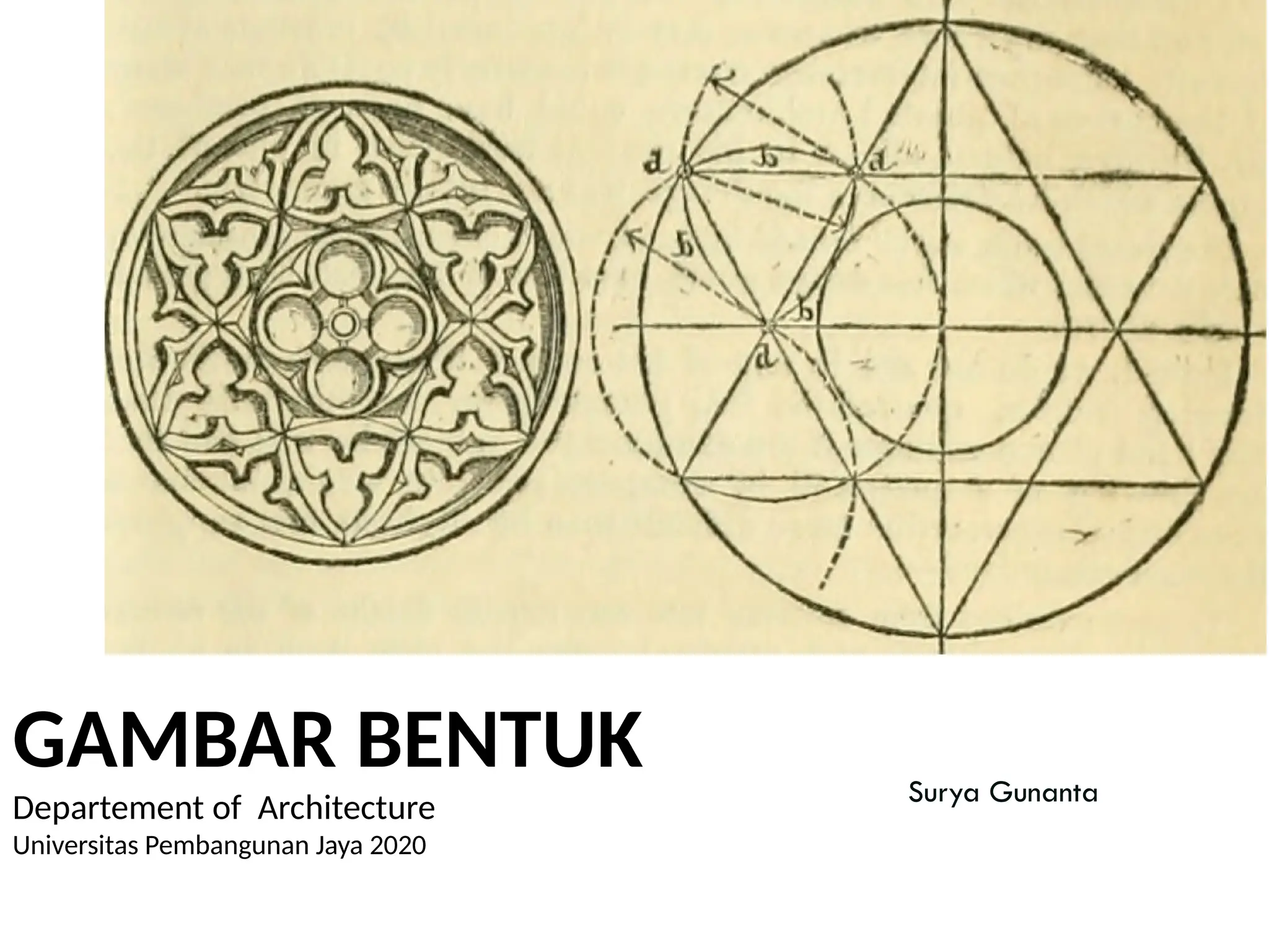 Gambar Bentuk Program Studi Arsitektur Semester 1 | PPT