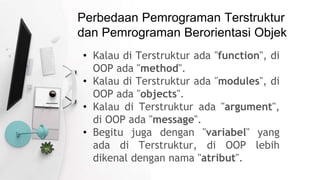 Pertemuan 2 Konsep Dasar Pemrograman OOP | PPTX