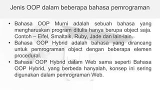 Pertemuan 2 Konsep Dasar Pemrograman OOP | PPTX