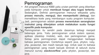 Pertemuan 2 Konsep Dasar Pemrograman OOP | PPTX