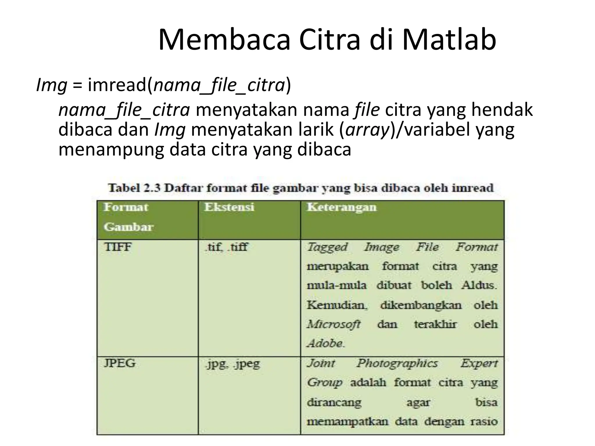 Pertemuan 2 Kuantitas,Kualitas Citra dan Pemograman Citra di Matlab.pdf
