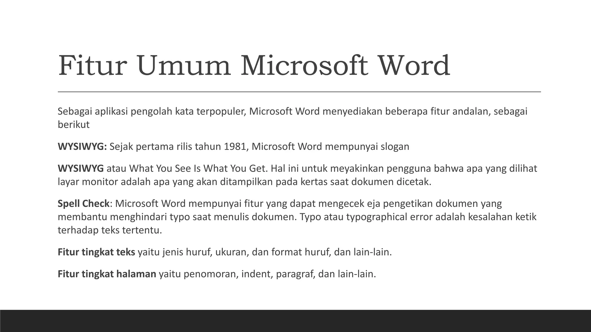 Pertemuan 2 mikrosoft word | PPTX