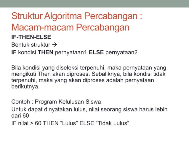 Pertemuan 2 Pemrograman Dasar | PPT