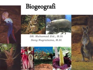 Pertemuan 2 pendekatan biogeografi | PDF