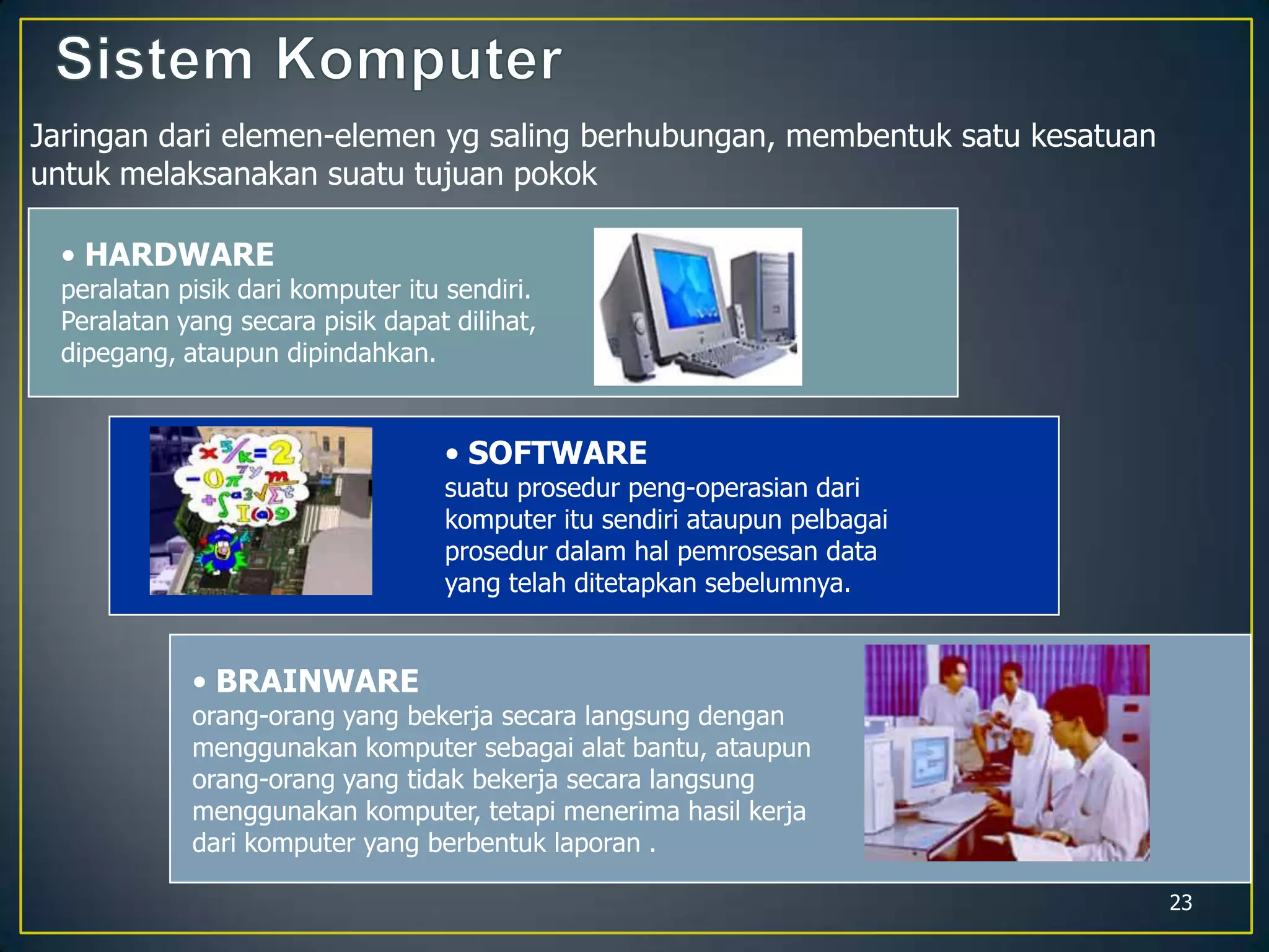 Pertemuan 2 pengenalan komputer | PPTX