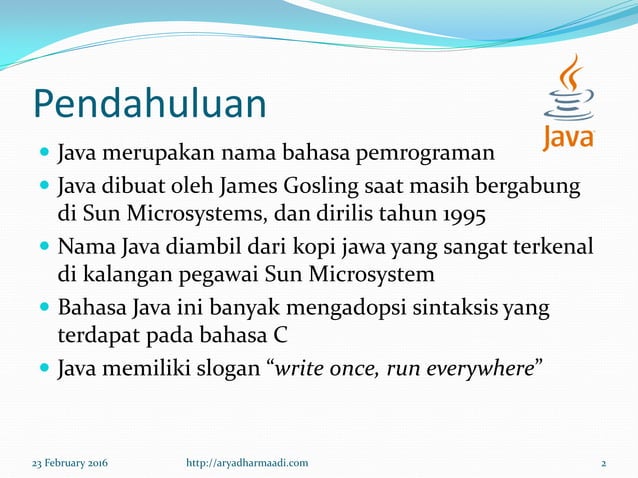 Pengenalan Pemrograman Java | PDF