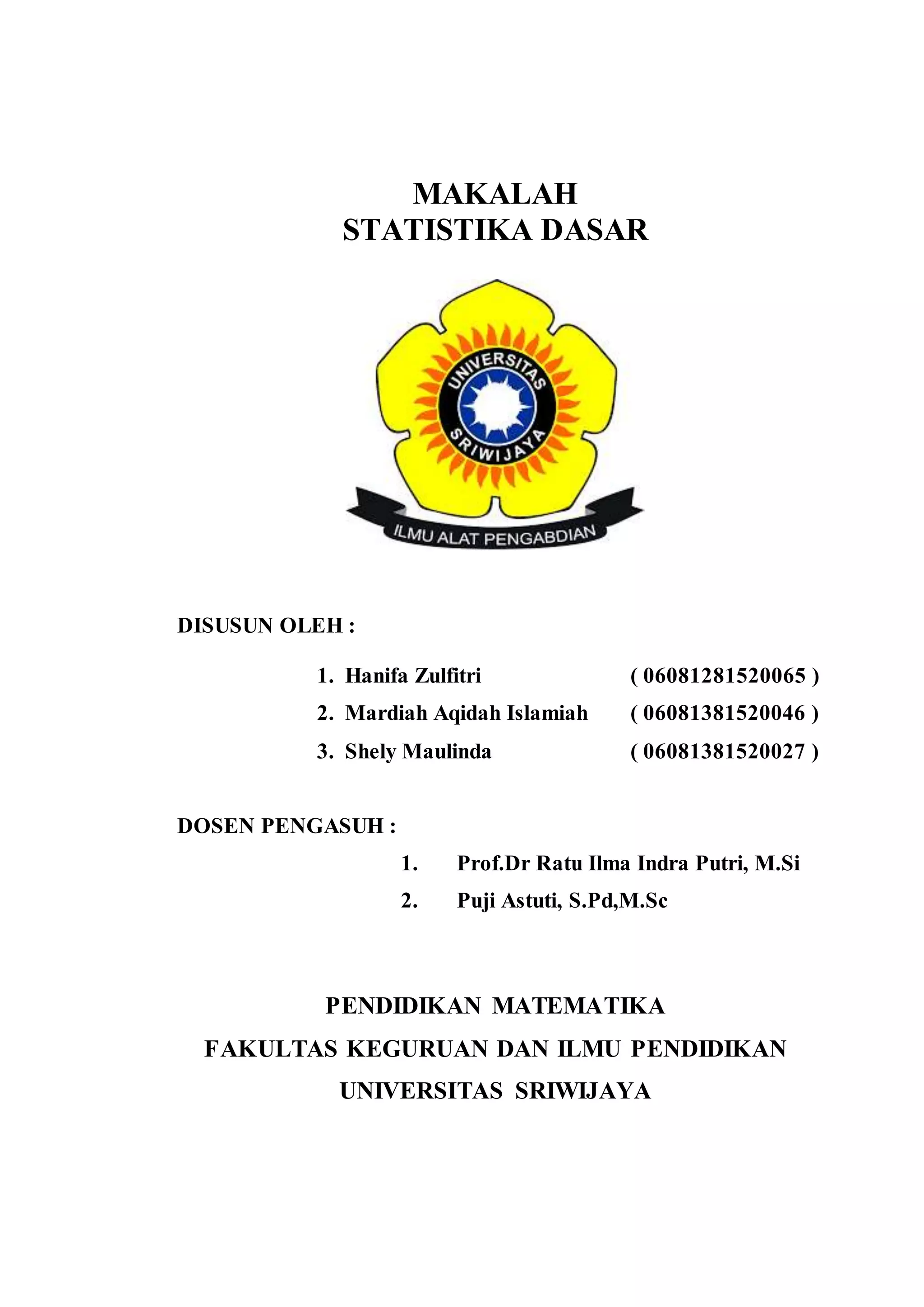 Statistika Dasar (Pengertian dan Macam Macam Data ) | PDF