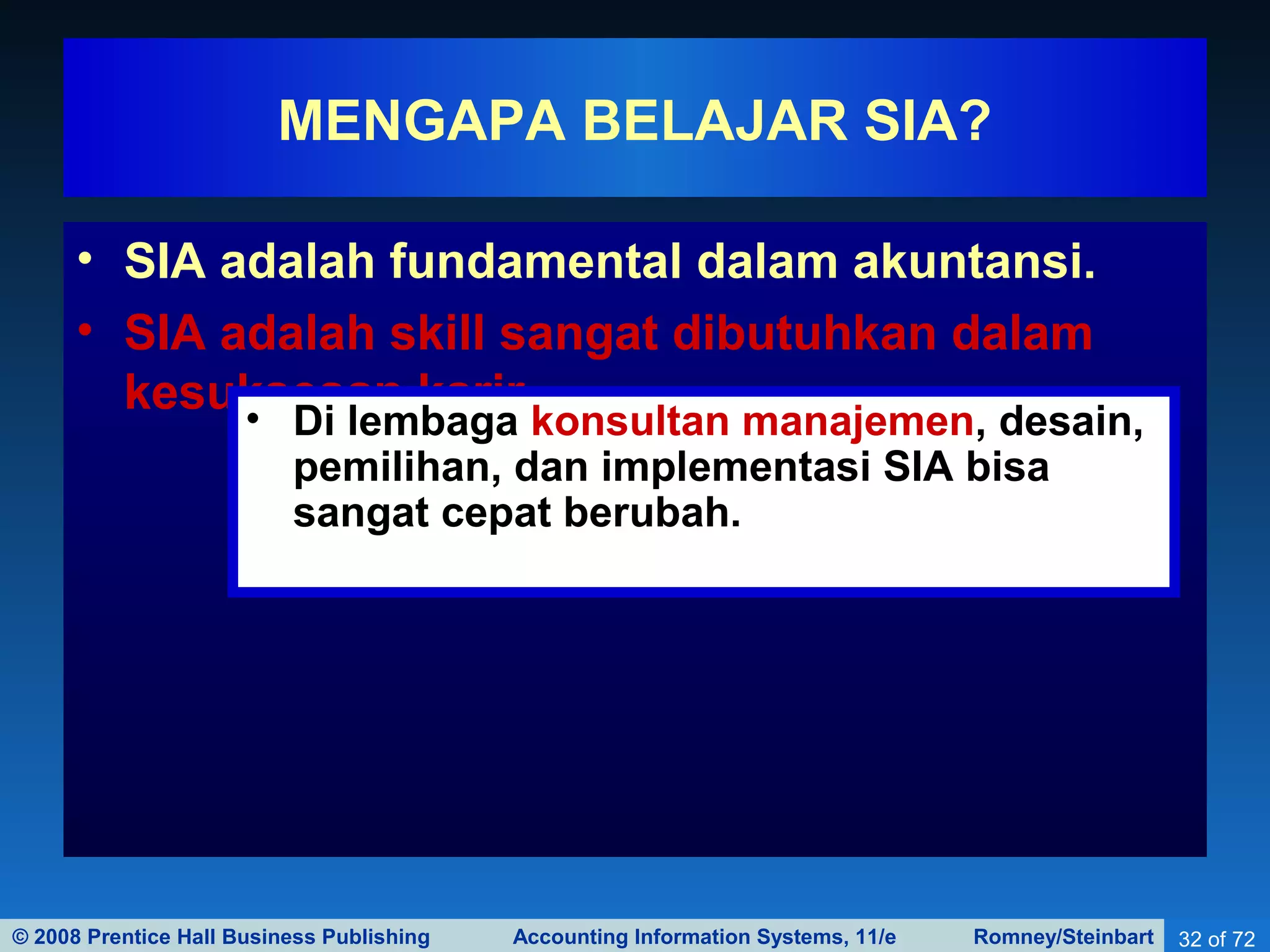 Pertemuan 2 sistem informasi akuntansi romney ch01 | PPT