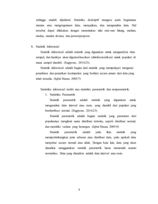 makalah statistik, statistika, macam data | DOCX